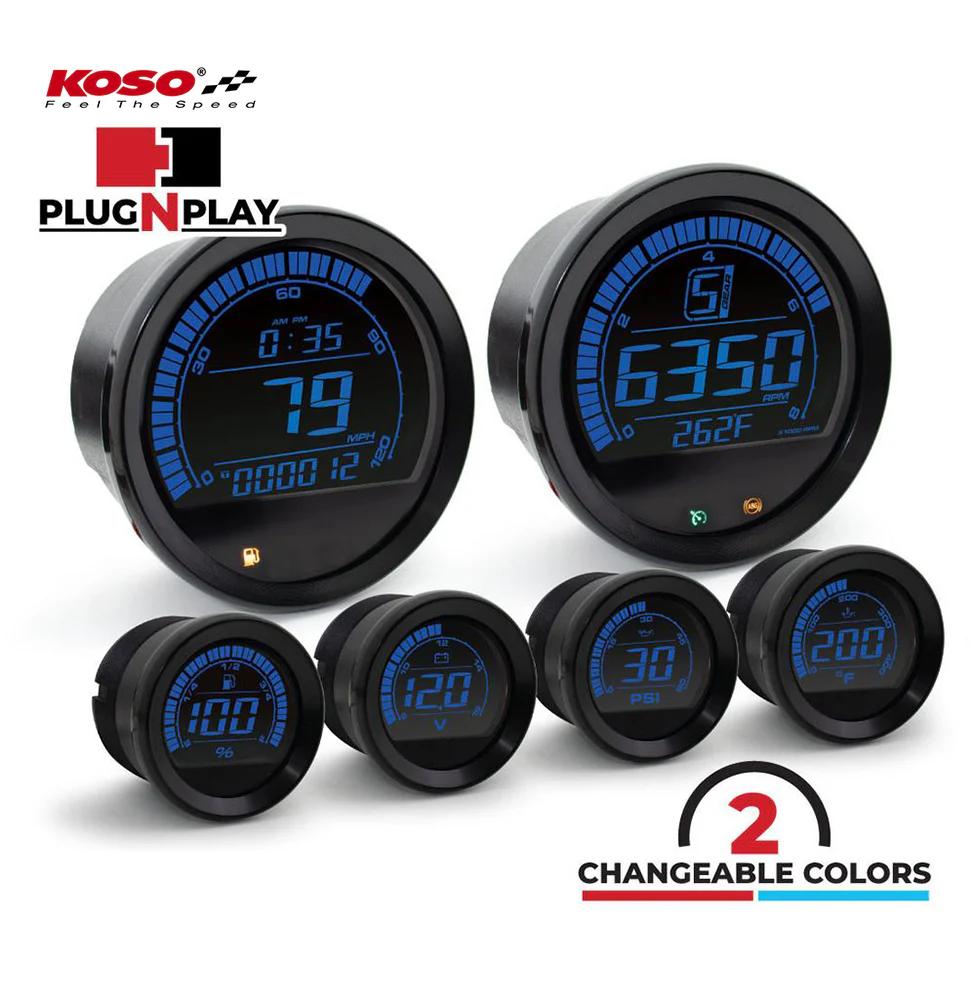 Koso HD-02 mittaristosarja H-D FLHT/FLHX/FLTR (2004-2013) - Mp ...